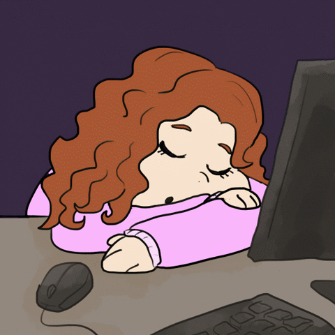 Computer-anime-girl-tired GIFs - Get the best GIF on GIPHY