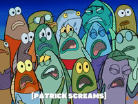 Patrick Screaming Gif