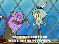Spongebob Writing Gifs