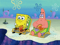 Spongebob Eating Popcorn