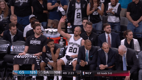 Happy Manu Ginobili GIF by NBA - Find & Share on GIPHY