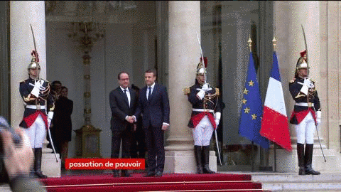 Emmanuel Macron Poignee De Mains GIF by franceinfo - Find & Share on GIPHY