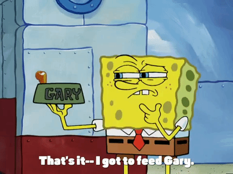 Spongebob Feeding Gary