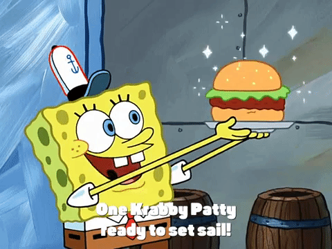 Spongebob Making Krabby Patties Gif