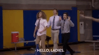 Stephen Merchant Hello Ladies Gif