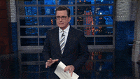 Stephen Colbert Animated Popcorn Gif