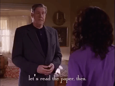 Reading-the-paper GIFs - Get the best GIF on GIPHY
