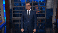 Stephen Colbert Animated Popcorn Gif