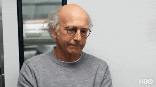 Larry David Reaction Gif
