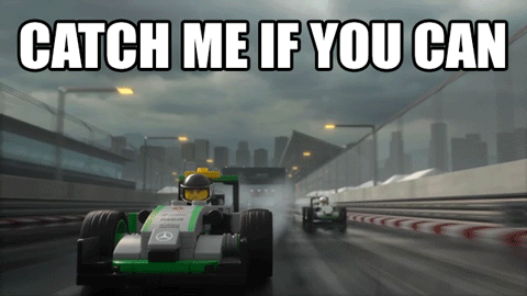 Catch Me If You Can Racing GIF by LEGO - Find & Share on GIPHY