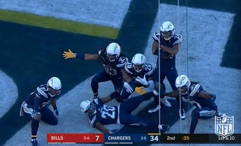 Los Angeles Chargers Football GIF by NFL - Find & Share on GIPHY