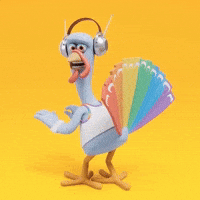 Running Turkey Animated Gif