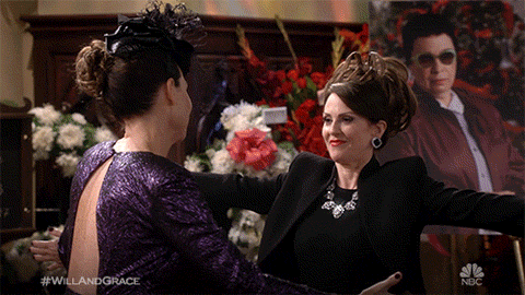 Minnie Driver Nbc GIF by Will & Grace - Find & Share on GIPHY