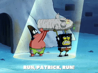 Patrick Running Gif