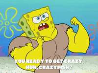 Spongebob Flexing Gif