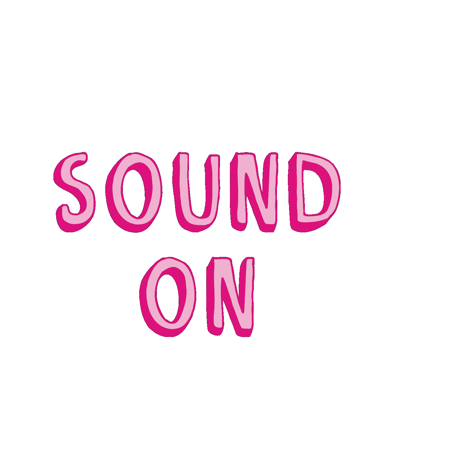 Pink Sound Sticker by THE ARE for iOS & Android | GIPHY