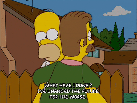 Flanders Speaks To Homer GIFs - Get the best GIF on GIPHY