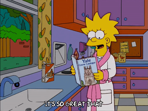 Lisa Simpson Reading GIF - Find & Share on GIPHY