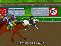 Japanese Horse Racing Cartoon Clipart