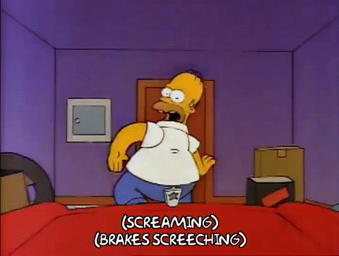 Flee Homer Simpson GIF - Find & Share on GIPHY