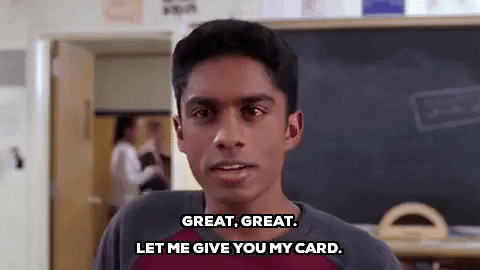 Let Me Give You My Card GIFs - Get the best GIF on GIPHY