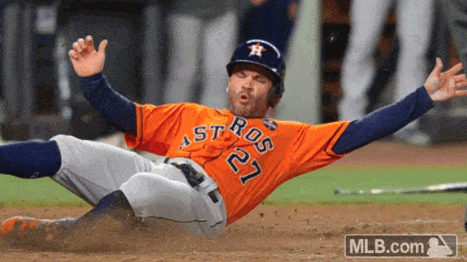 Sliding Houston Astros GIF by MLB - Find & Share on GIPHY