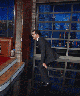 Stephen Colbert Energy Dance GIF by The Late Show With Stephen Colbert ...