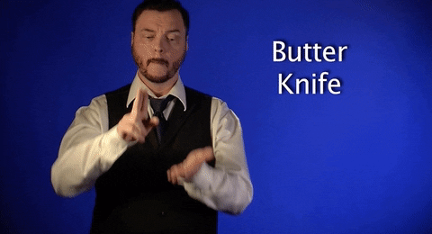 Butter Knife GIFs - Get the best GIF on GIPHY