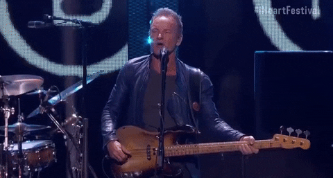 Sting Artist GIF by iHeartRadio - Find & Share on GIPHY