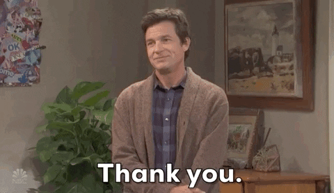 Jason Bateman Thank You GIF by Saturday Night Live - Find & Share on GIPHY