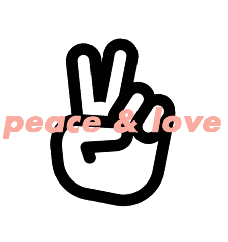 Peace & Love Sticker by Quanticlo for iOS & Android | GIPHY