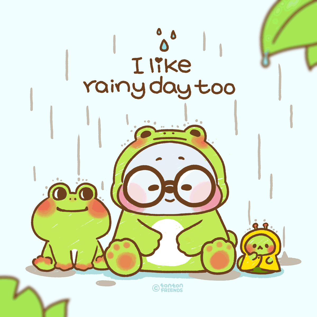 Rain Bear GIF by Tonton Friends - Find & Share on GIPHY