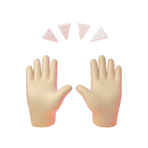 Celebrate Two Hands Sticker by Emoji for iOS & Android | GIPHY