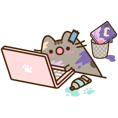Pusheen Cat Computer Gif