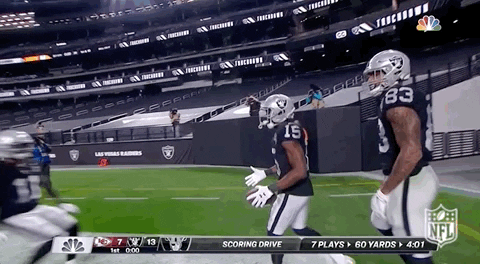 Las Vegas Raiders Football GIF by NFL - Find & Share on GIPHY