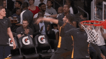 Utah Jazz Bench GIFs - Get the best GIF on GIPHY