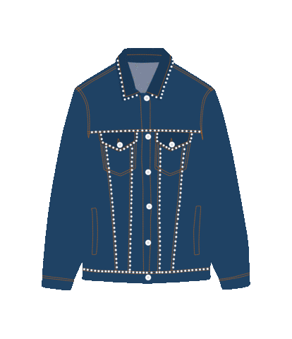 Jacket Denim Sticker for iOS & Android | GIPHY