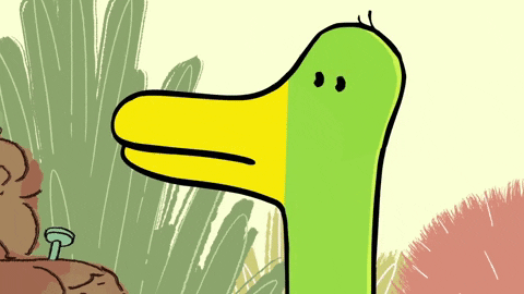 Shocked Duck GIF by Cartoon Hangover - Find & Share on GIPHY