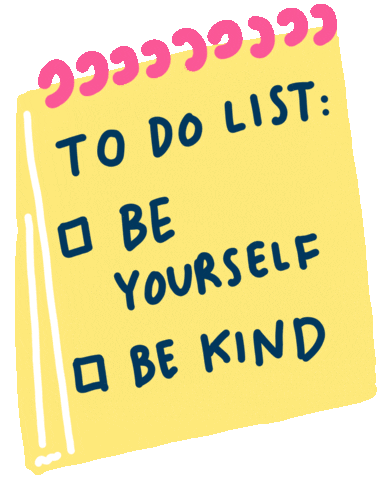 Be Yourself To Do Sticker by byputy for iOS & Android | GIPHY