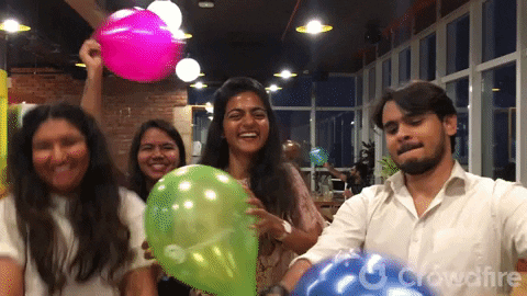 Party Happy Dance GIF by Crowdfire - Find & Share on GIPHY