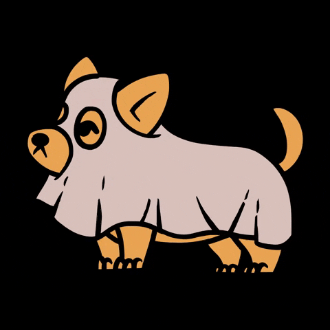 Ghost Dog GIF by Miss Beaut - Find & Share on GIPHY