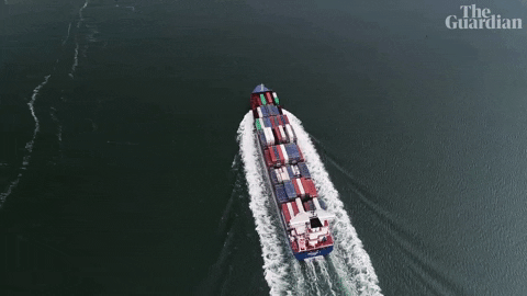Ship Shipping GIF by The Guardian - Find & Share on GIPHY
