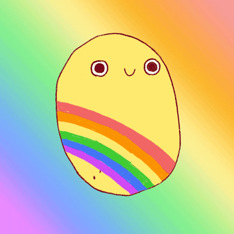 Rainbow Smile GIF by Alice Socal - Find & Share on GIPHY
