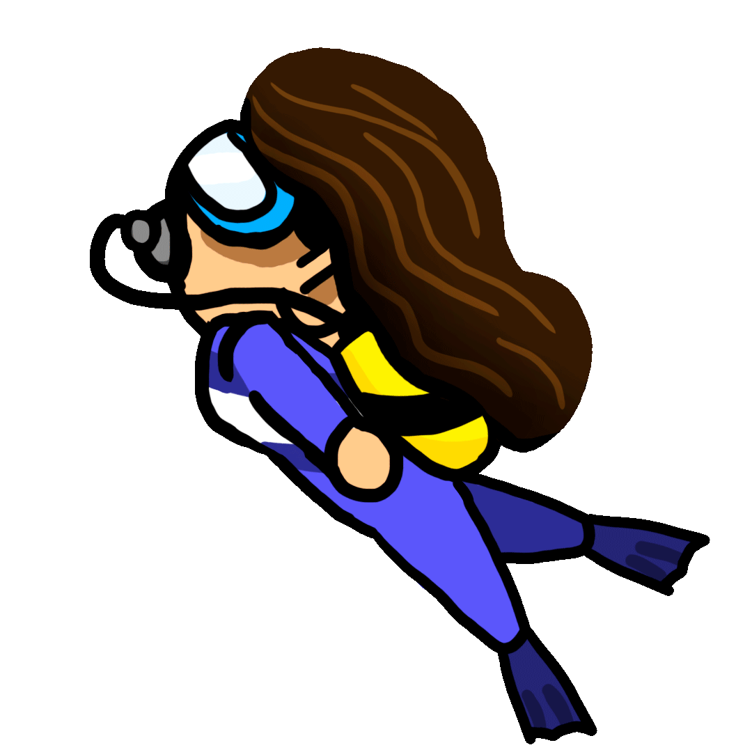 Central America Swimming Sticker by JenChibi for iOS & Android | GIPHY