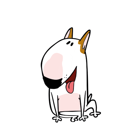 Happy Bull Terrier Sticker by Jimmy the Bull for iOS & Android | GIPHY