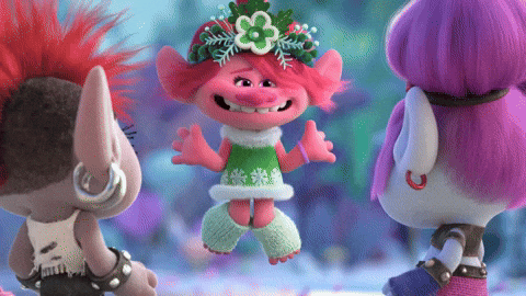 Excited Tis The Season GIF by DreamWorks Trolls - Find & Share on GIPHY