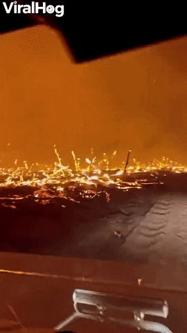 Driving-through-planet-ranch-fire-in-arizona GIFs - Get the best GIF on ...