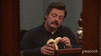Ron-eating-banana GIFs - Get the best GIF on GIPHY