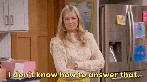 Beth Behrs Reaction GIF by CBS - Find & Share on GIPHY