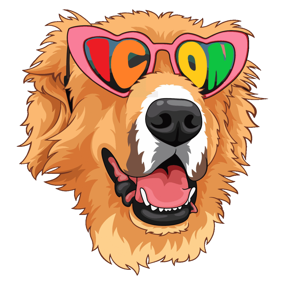 Gay Pride Dog Sticker by ICON Salon for iOS & Android | GIPHY